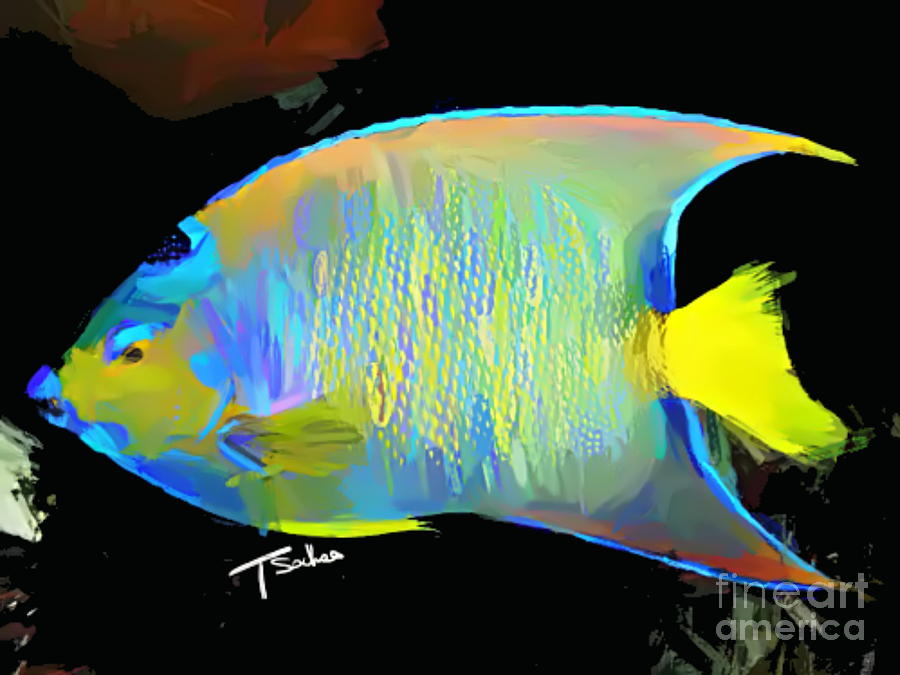 Angle Fish Digital Art by Tom Sachse - Fine Art America
