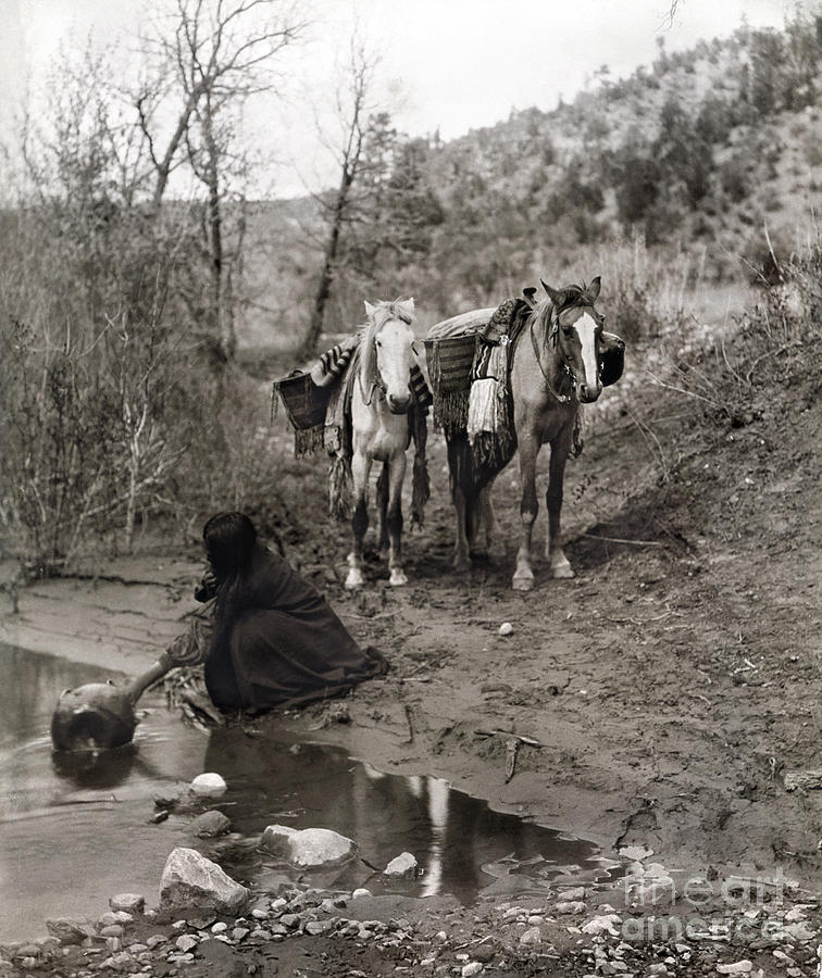 APACHE AND HORSES, c1903 by Granger APACHE AND HORSES, c1903 by Granger