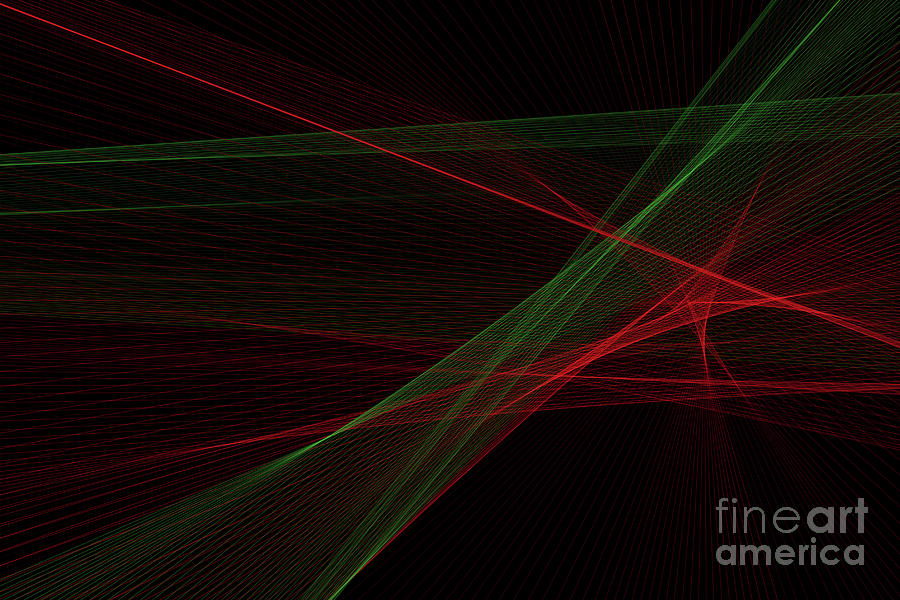Apple Tree Computer Graphic Line Pattern by Frank Ramspott