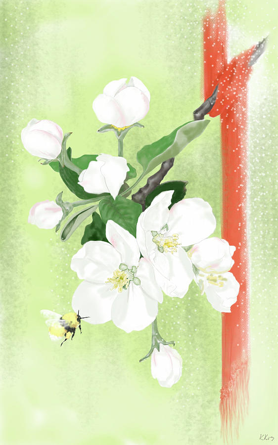 Apple tree Digital Art by Kirsi Korhonen - Fine Art America