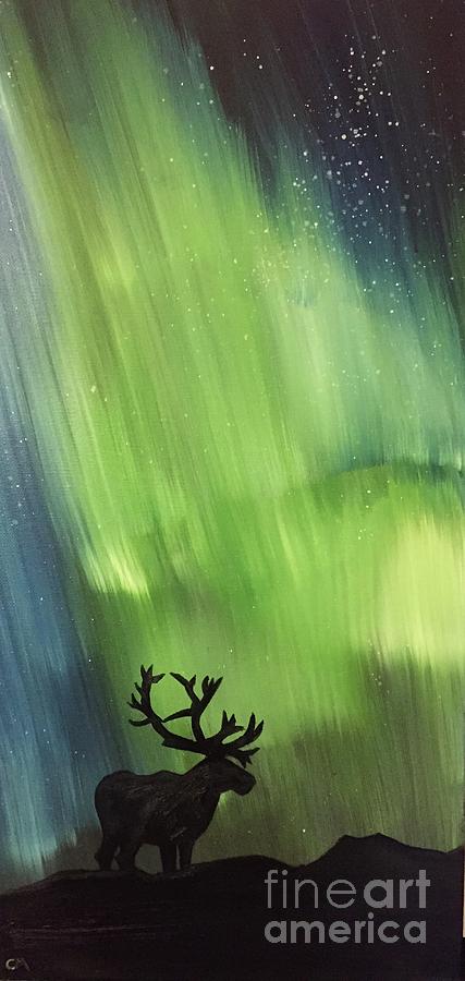 Arctic Silhouette Painting by Cynthia Martin - Fine Art America