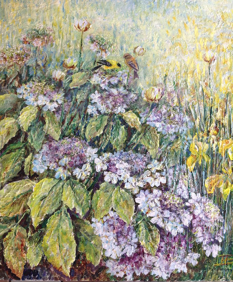 Artist's Back Yard Painting by Ernestine Bucking - Pixels Artist's Back Yard Painting by Ernestine Bucking - Pixels