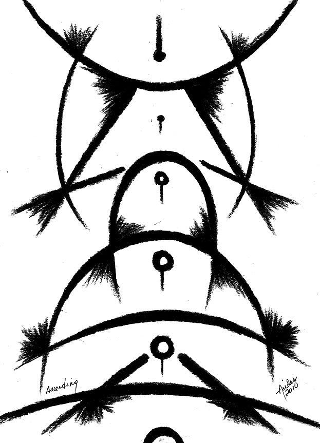 Ascending Drawing by Arides Pichardo - Fine Art America