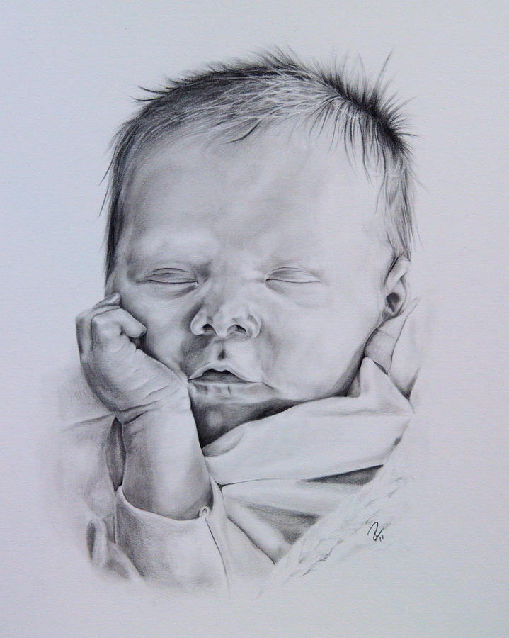 Asher Drawing by Patrick Entenmann - Fine Art America