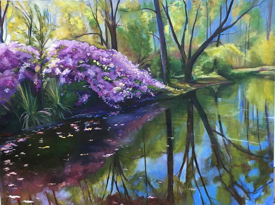 Azaleas in the Wind Painting by Miss Ree - Pixels