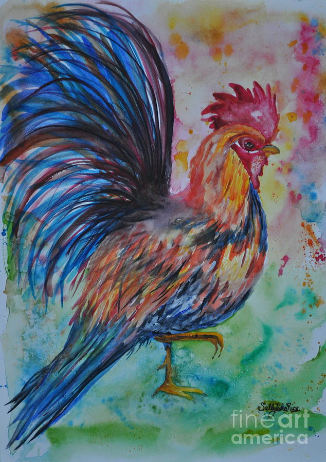 Bantam Painting by Sally Tiska Rice | Fine Art America