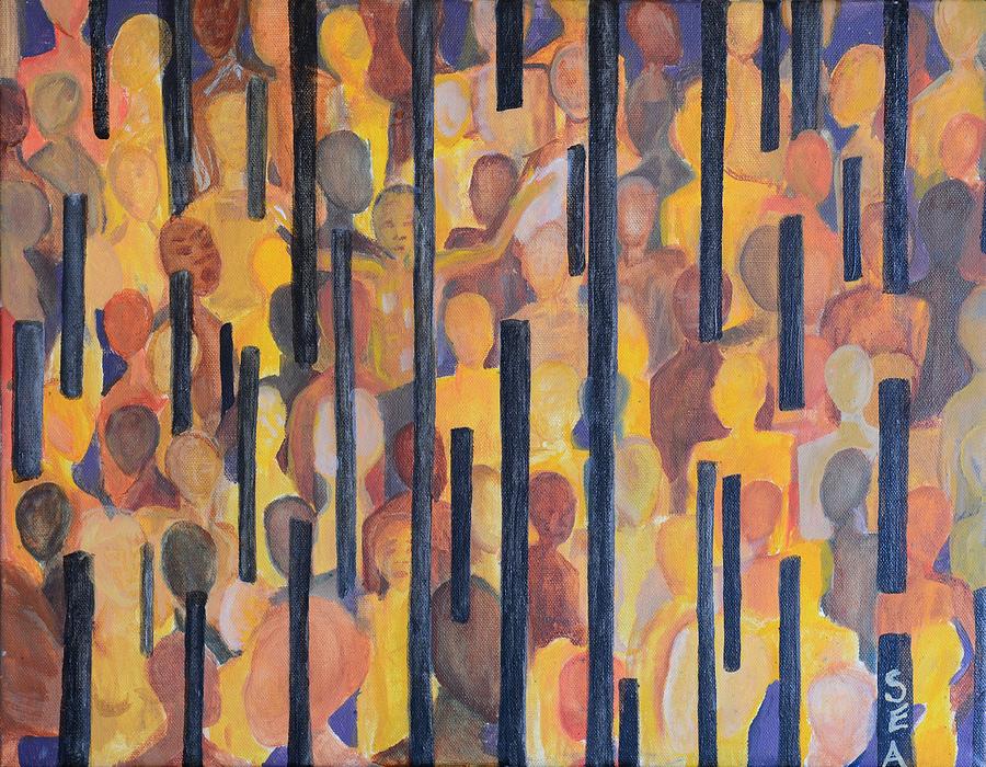 Bar Code Painting by Stephanie E Andrews - Fine Art America