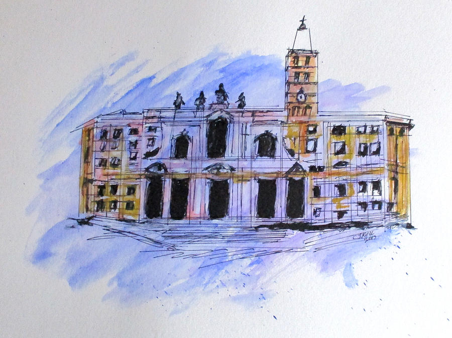 Basilica St Mary Major Painting by Clyde J Kell - Pixels Basilica St Mary Major Painting by Clyde J Kell - Pixels