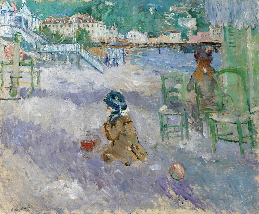 Beach at Nice Painting by Berthe Morisot - Fine Art America