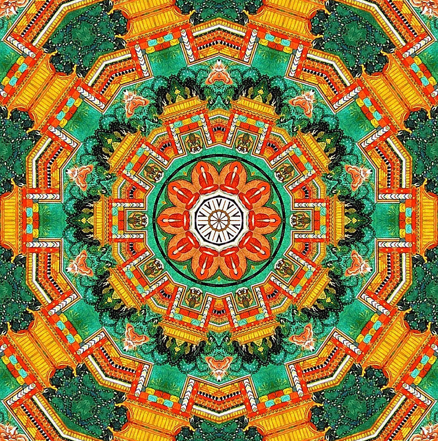 Beautiful mandala 18 Painting by Jeelan Clark - Fine Art America