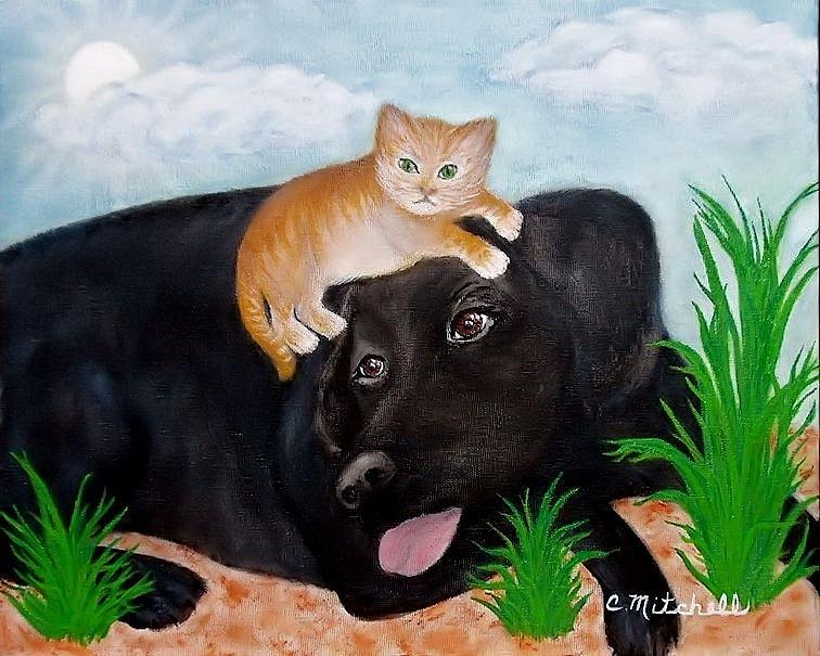 Best Buddies Painting by Carole Mitchell - Fine Art America