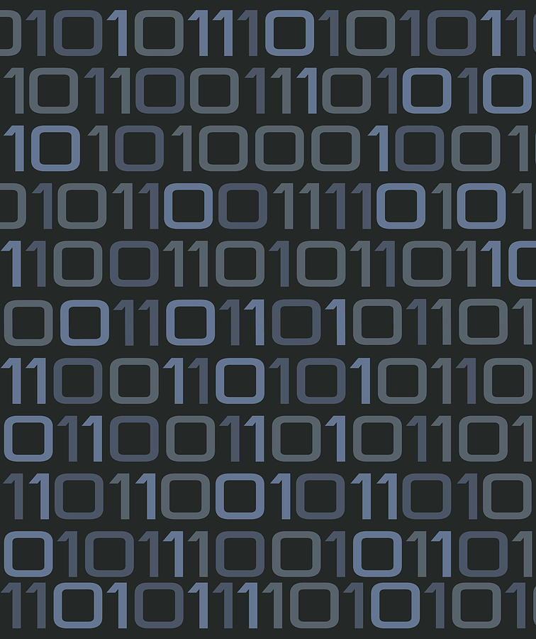 Binary Digit Pattern Photograph by Alison Woodside - Fine Art America