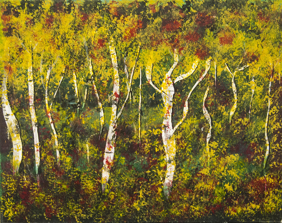 BirchFall Painting by Andrew Moore - Fine Art America