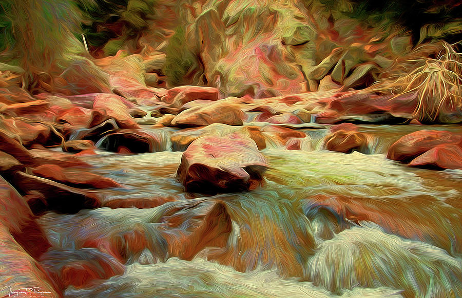 Blessed Flow Mixed Media by Todd Yoder - Fine Art America