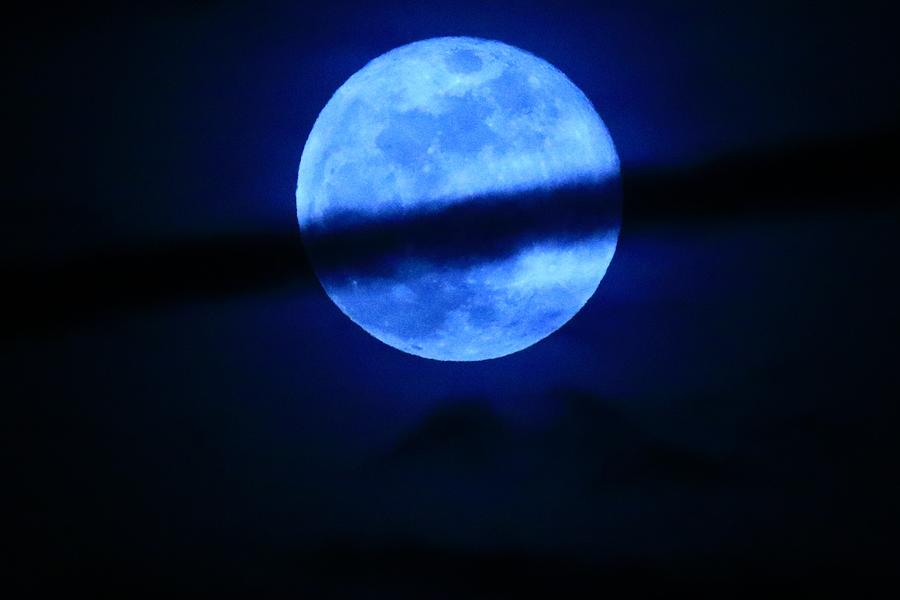 Blue Moon Photograph by Debbie Storie - Fine Art America
