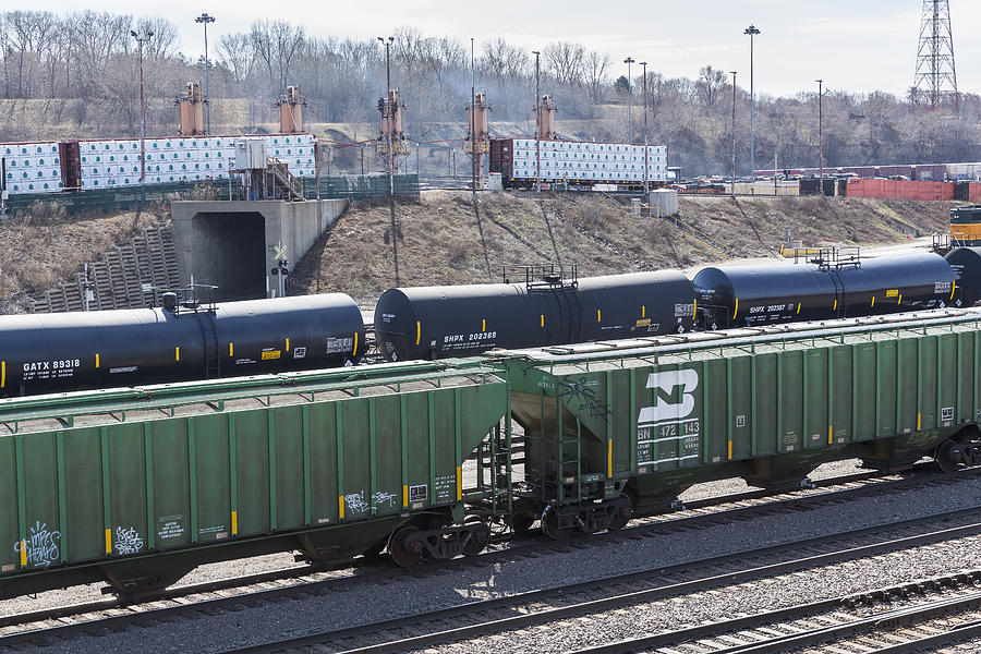 BNSF Northtown Yard 1 Photograph by John Brueske - Pixels