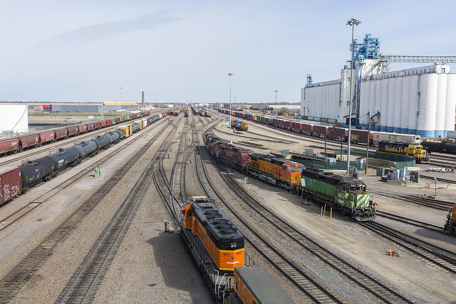 Bnsf Northtown Yard 8 Photograph by John Brueske