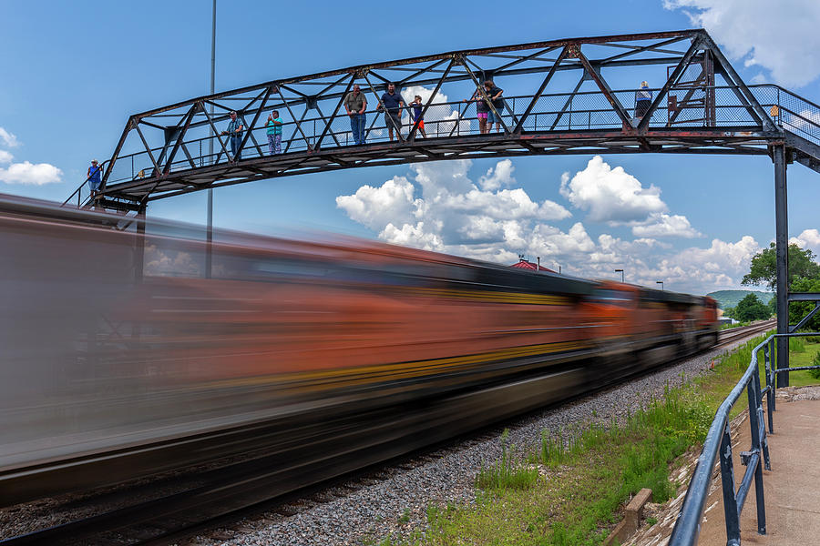 BNSF Train Bridge 1 B Photograph by John Brueske - Fine Art America