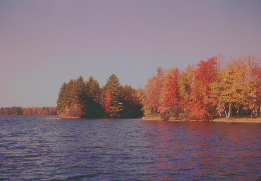 Bow Lake New Hampshire Autumn Colors Photograph by Ron Swonger - Fine ...