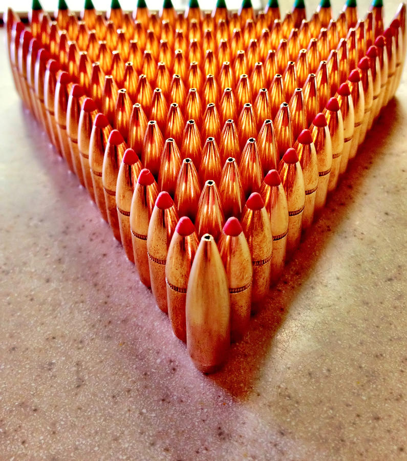 Bullets graphics. Photograph by Oscar Williams - Fine Art America