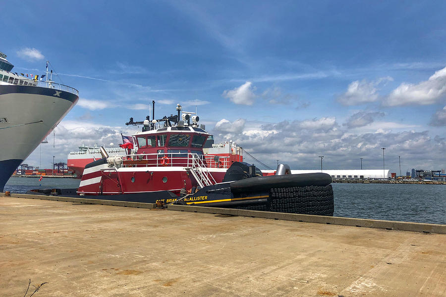 Capt. Brian A. McAllister Tug Boat Photograph by William E Rogers Capt. Brian A. McAllister Tug Boat Photograph by William E Rogers