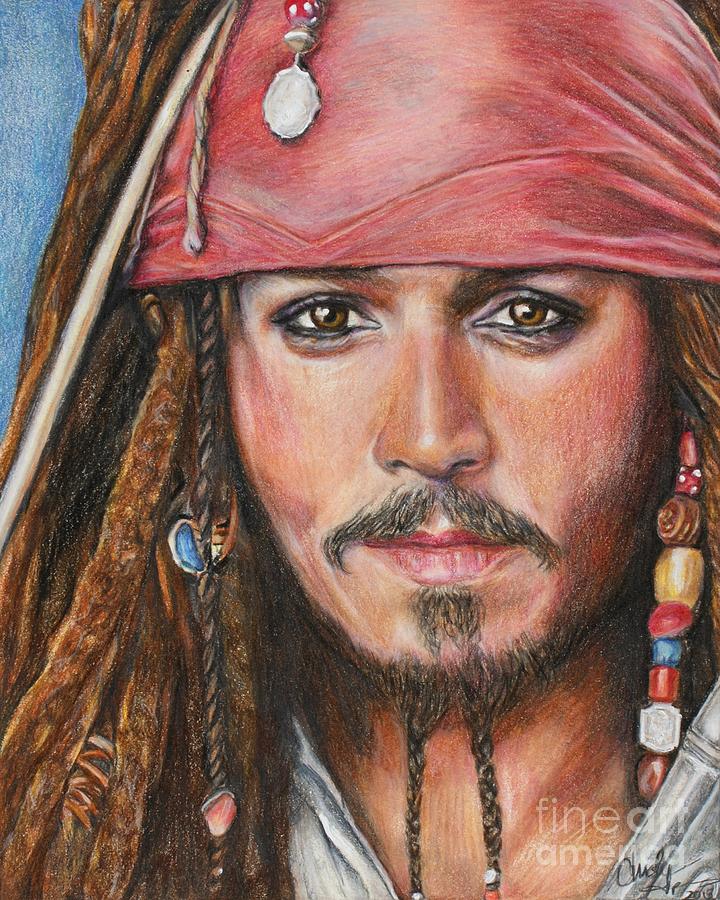 Captain Jack Drawing By Christine Jepsen