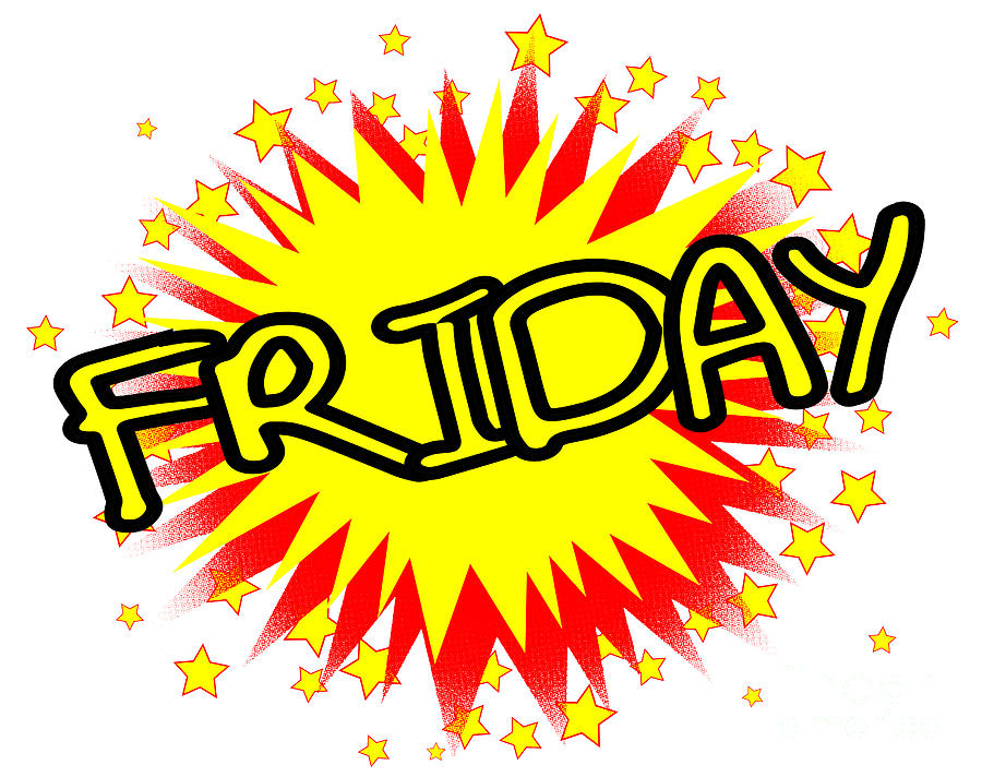 Cartoon Yellow Friday Isolated Splash Digital Art by Bigalbaloo Stock ...