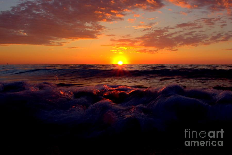 Chrome Sunset Splash 3 Photograph by John Scatcherd - Fine Art America