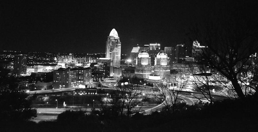 Cincinnati skyline at night Photograph by Terri LeSaint-Keller - Fine ...
