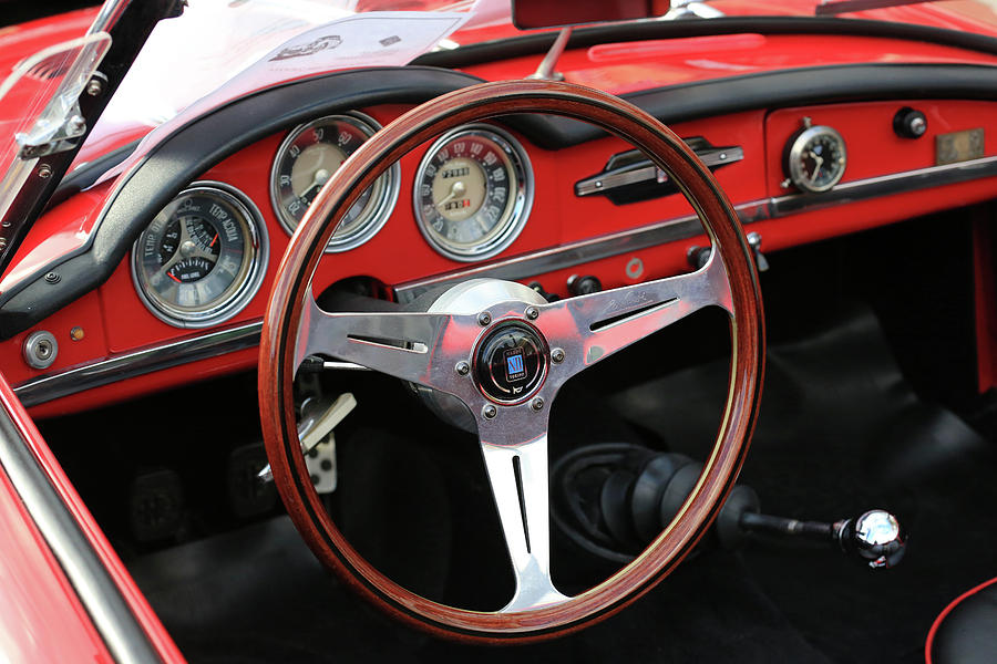 Classic Automobile Alfa Romeo Steering Wheel Photograph by Paul Ranky ...