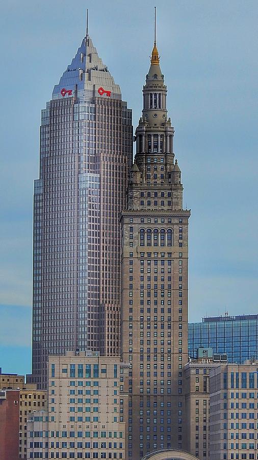 Cleveland skyscrapers Photograph by Jeff Paul - Fine Art America
