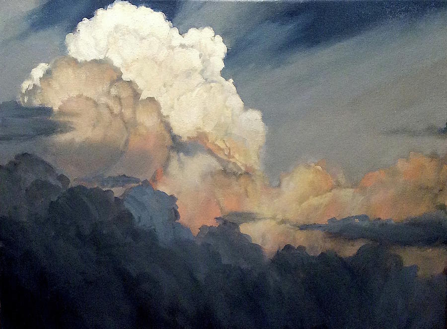 Cloud Study Painting by David Simons - Fine Art America