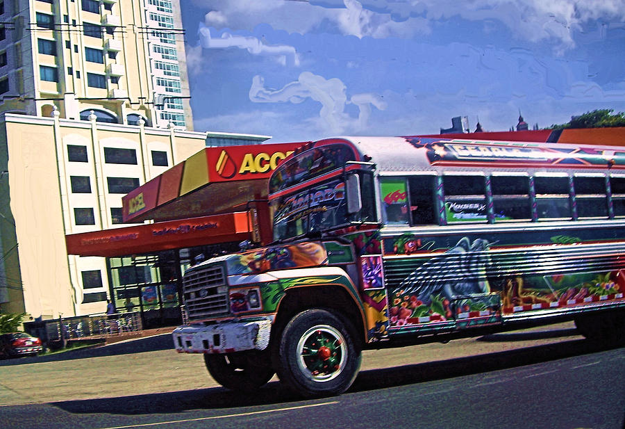 Colorful Bus Photograph by Nereida Slesarchik Cedeno Wilcoxon - Pixels