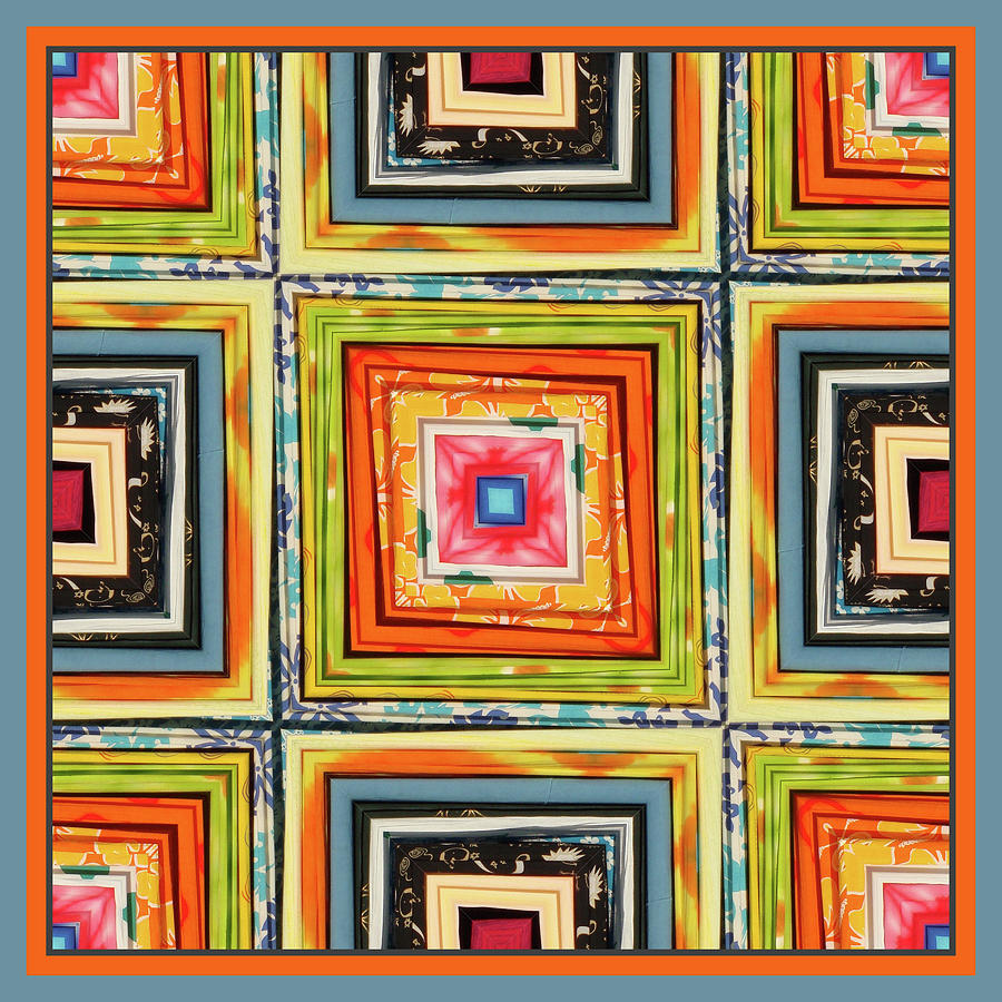 Colorful Nested Squares Photograph by Bonnie Bruno