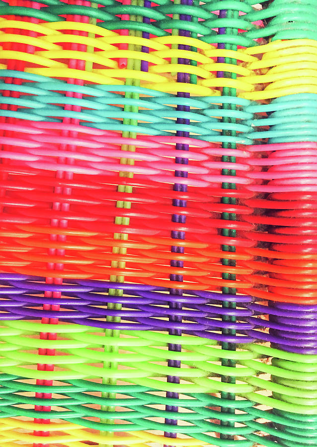 Colorful wicker background Photograph by Tom Gowanlock - Pixels