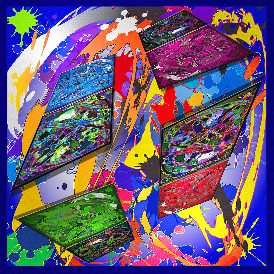 Comic Splatter - Multi-Frame Digital Art by Steve Ohlsen - Fine Art America