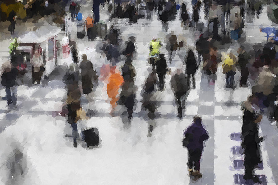 Commuter Art Abstract Photograph by David Pyatt - Fine Art America