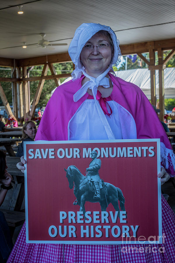 Confederate Southern Belle With A Causesave Our Monuments 4951 Photograph By Doug Berry Fine