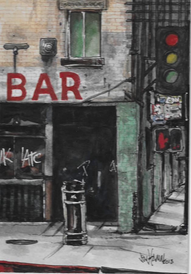 Corner Bar Drawing by Jim Hamm - Fine Art America