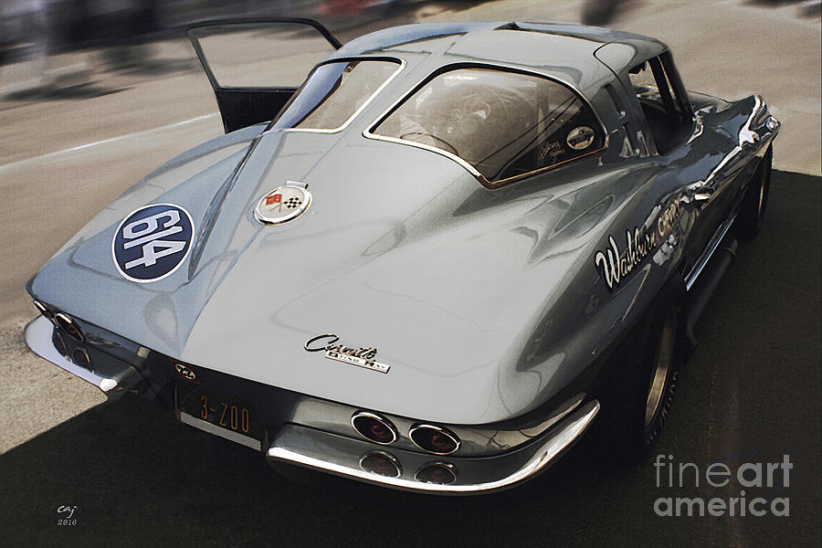 Corvette Split Window Photograph by Curt Johnson - Pixels