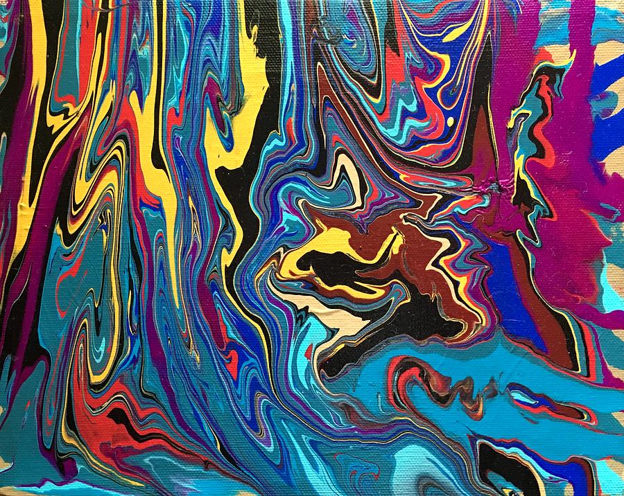 Cougar V. Python Painting by Benjamin Harms - Fine Art America