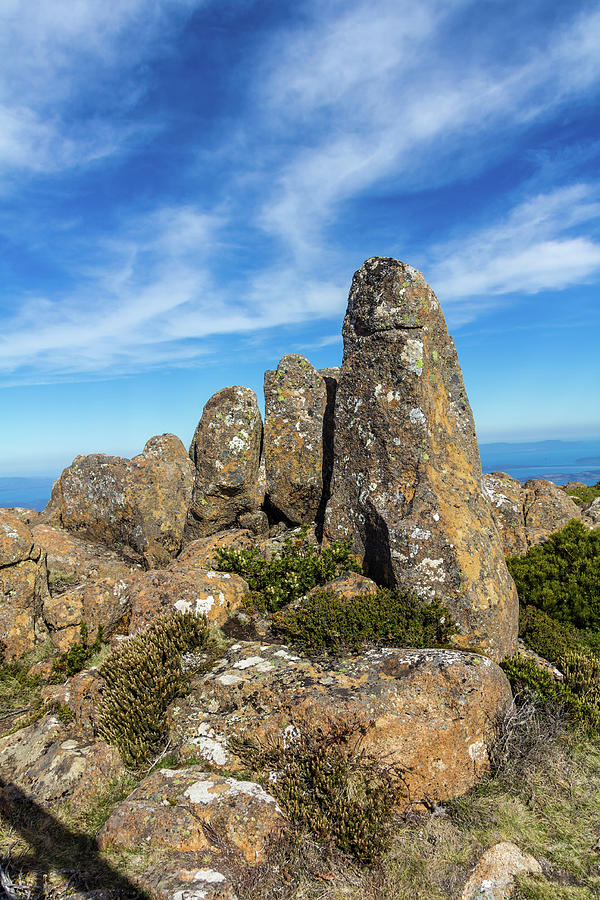 Craggy Rocky Alpine Vista With Blue Sky Photograph by Andrew Balcombe ...