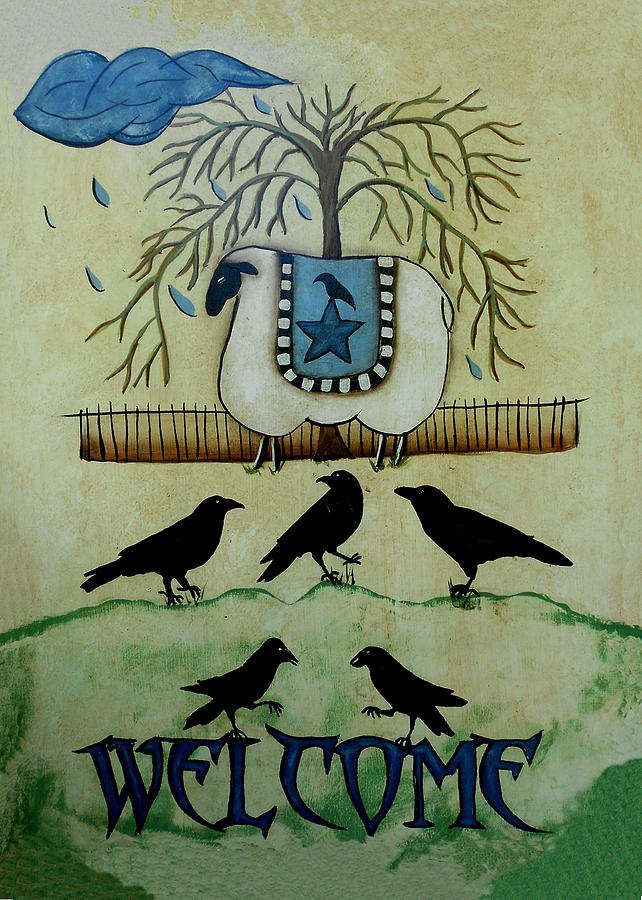 Crows Welcome Painting by Robin Cobb - Fine Art America