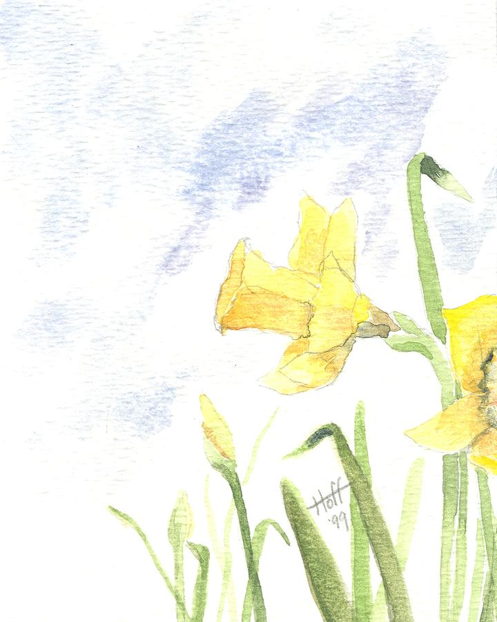 Daffodils Painting by Denise Hoff - Fine Art America