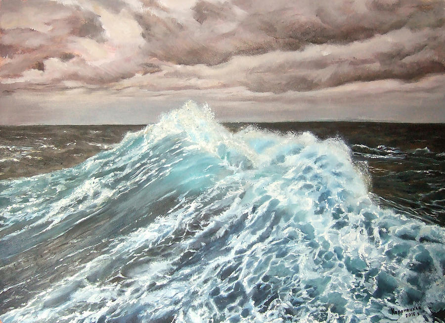 Dark sea Painting by Mary Filo - Fine Art America