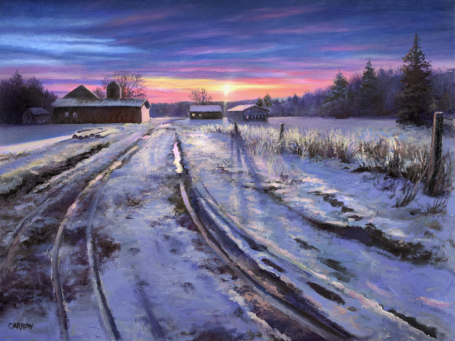 Daybreak Painting by Fred Carrow - Fine Art America