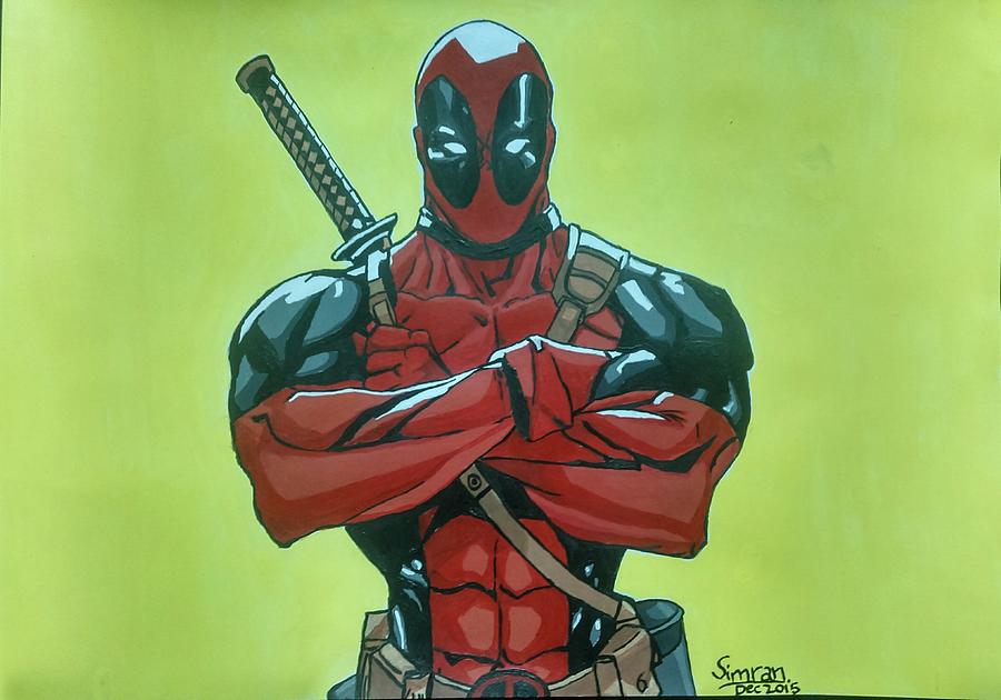 Deadpool Painting by Simran - Fine Art America