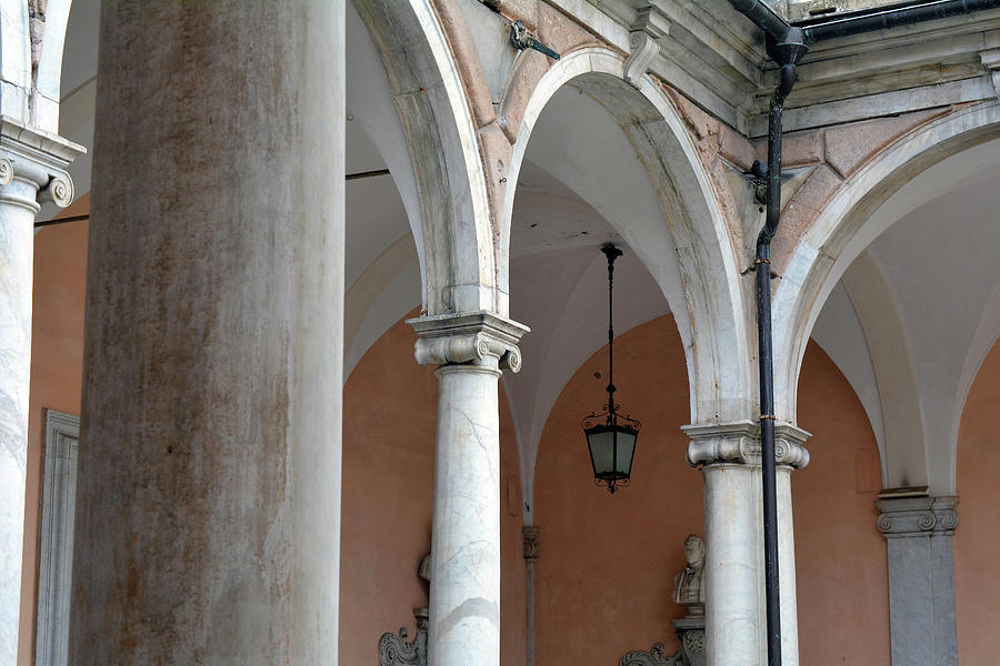 Detail of portico with arches and columns Photograph by Oana Unciuleanu ...
