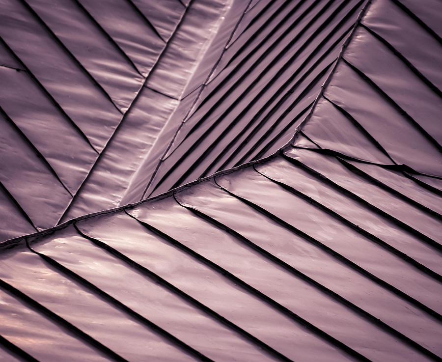 Detail Purple Steel Roof Photograph By Jozef Jankola Fine Art America