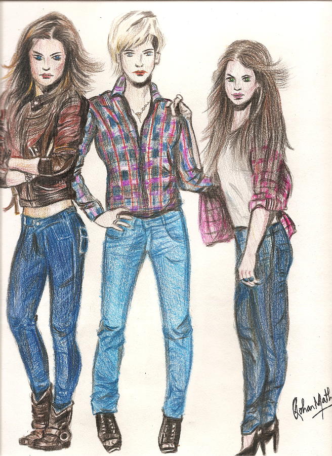 Divas Drawing by Rohan Mathur - Fine Art America